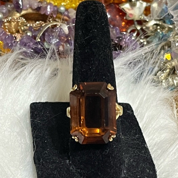 Avon | Jewelry | Vintage Avon Smoky Topaz Ring | Poshmark